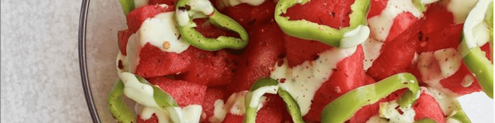 Spicy Hatch Watermelon Salad