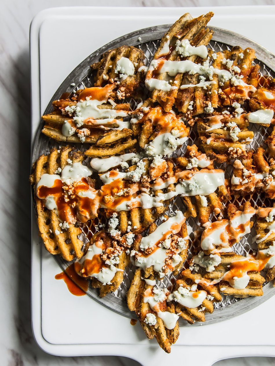 APLK: July 4th Red White and Blue Cheese Fries